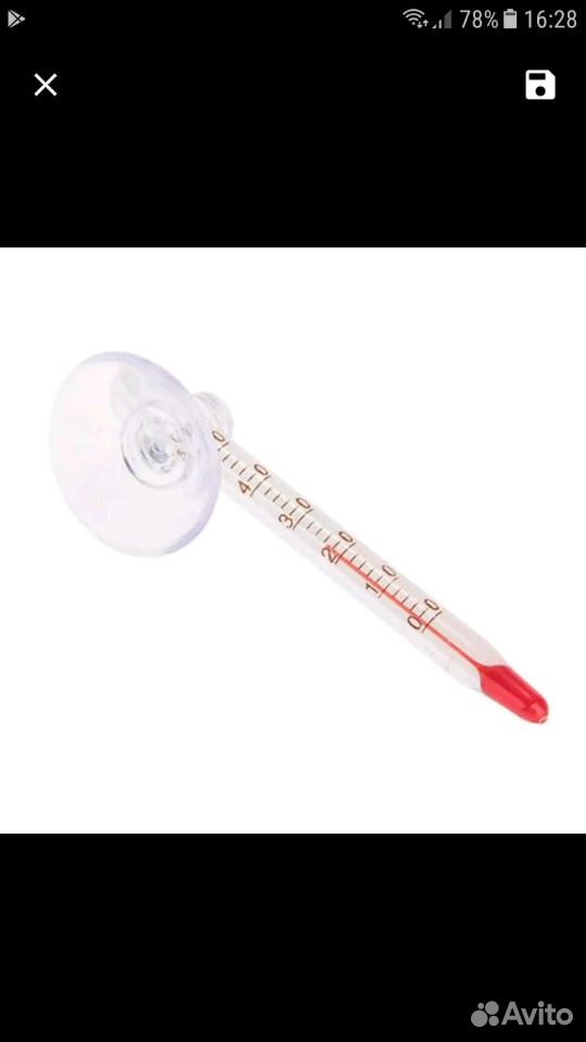 Термометр погружной для аквариума,градусник для во