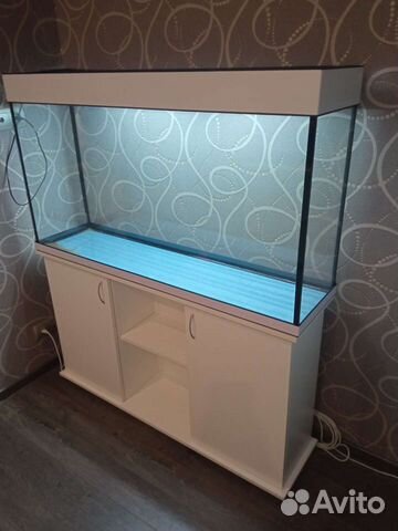 Аквариум белый ширма 250 литров