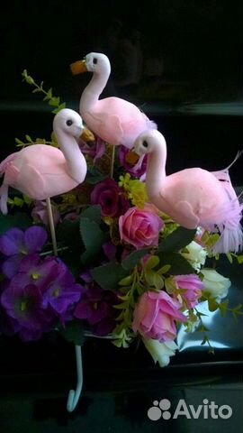 Птички (фламинго, павлин)