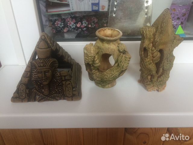 Фигурки, домики, декор, статуэтки для аквариума
